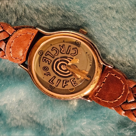 Timex | Accessories | Timex Lion King Circle Of Life Watch With Brown ...